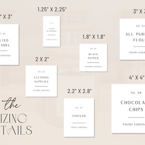 Coffee Bar Organization Labels Kitchen Labels Custom Labels Stickers ...