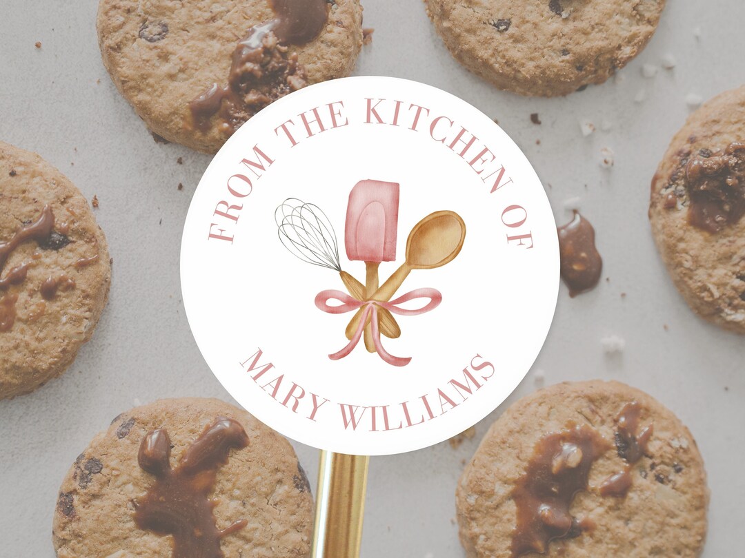 From the Kitchen of Tags Custom Bakery Label Stickers Food Personal Tag ...
