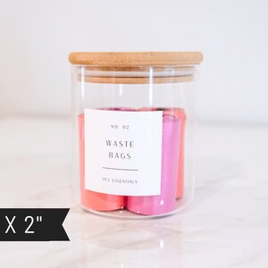 Pet Organization Labels Custom Pet Labels Minimalist Pet Supplies Label ...