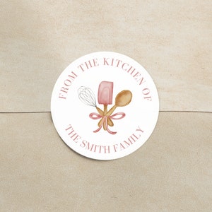 From the Kitchen of Tags Custom Bakery Label Stickers Food Personal Tag ...