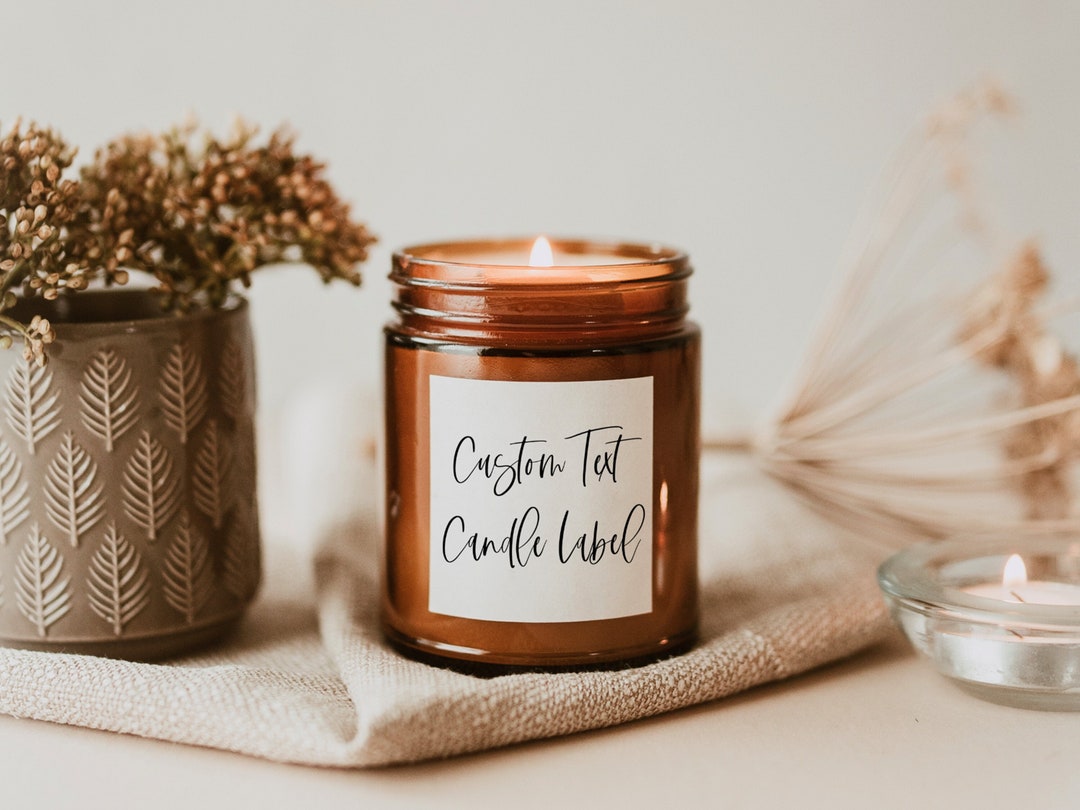 Personalized Candle Label Custom Sticker Wedding Favor Labels Candles ...