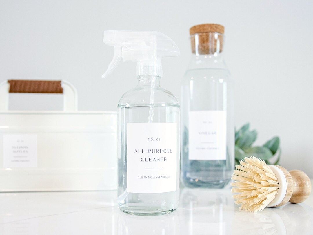 Custom Cleaning Labels Cleaning Sticker Labels Custom Home Labels for ...