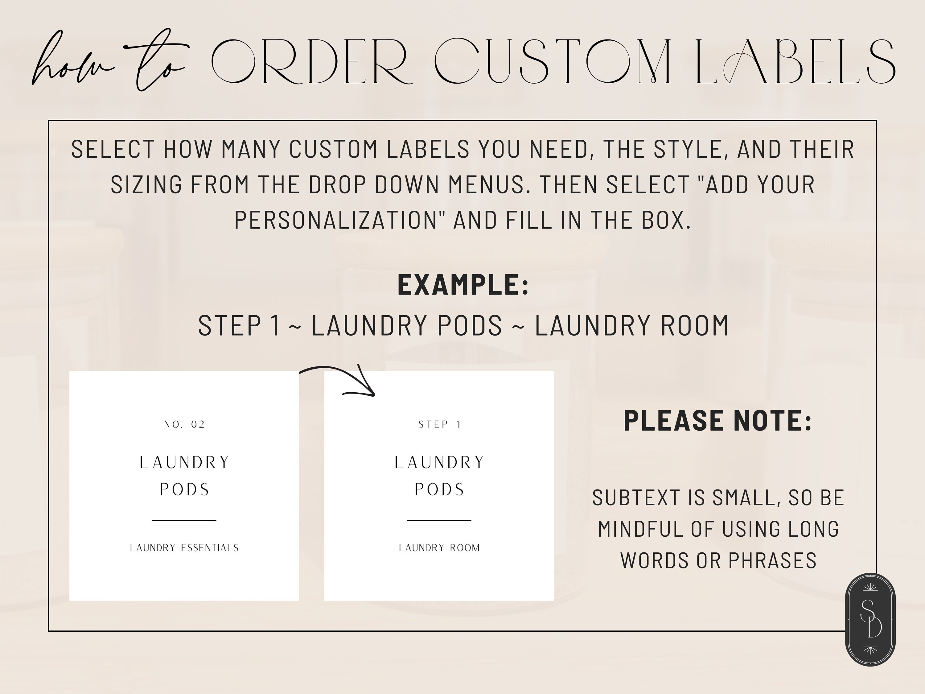Custom Labels for Organizing Laundry Room Labels Custom Home - Etsy
