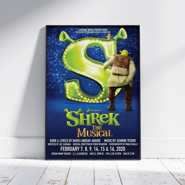 Shrek Musical Poster - Etsy