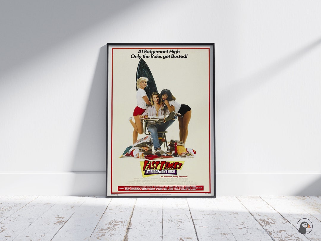 Fast Times at Ridgemont High Movie TV Show Classic Poster - Etsy