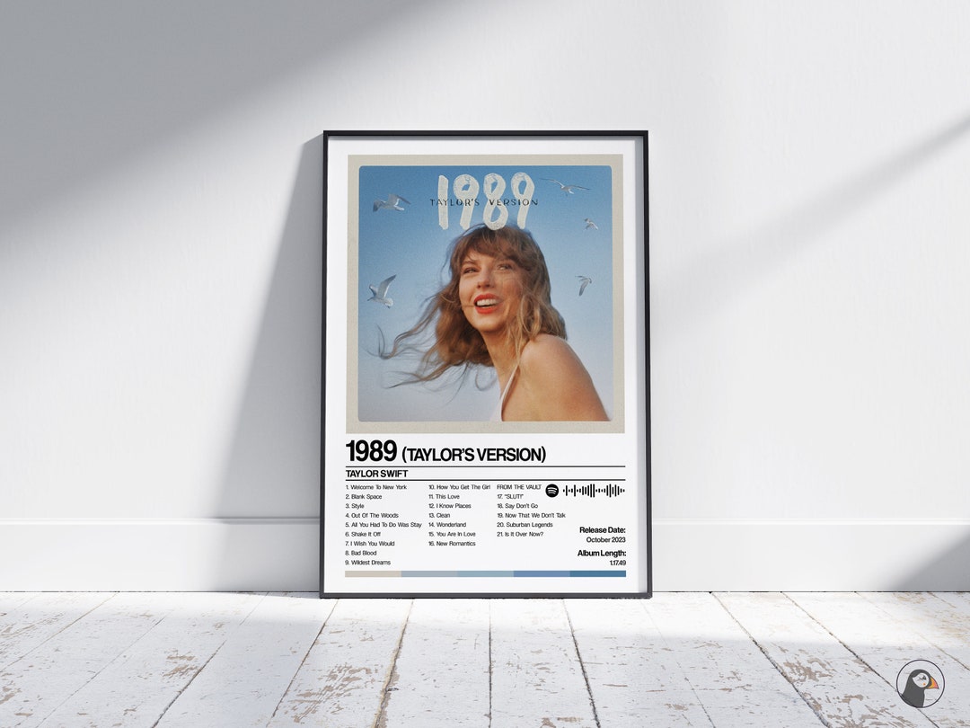 Taylor Swift 1989 Album Poster Swiftie Merch Taylors Version Poster ...