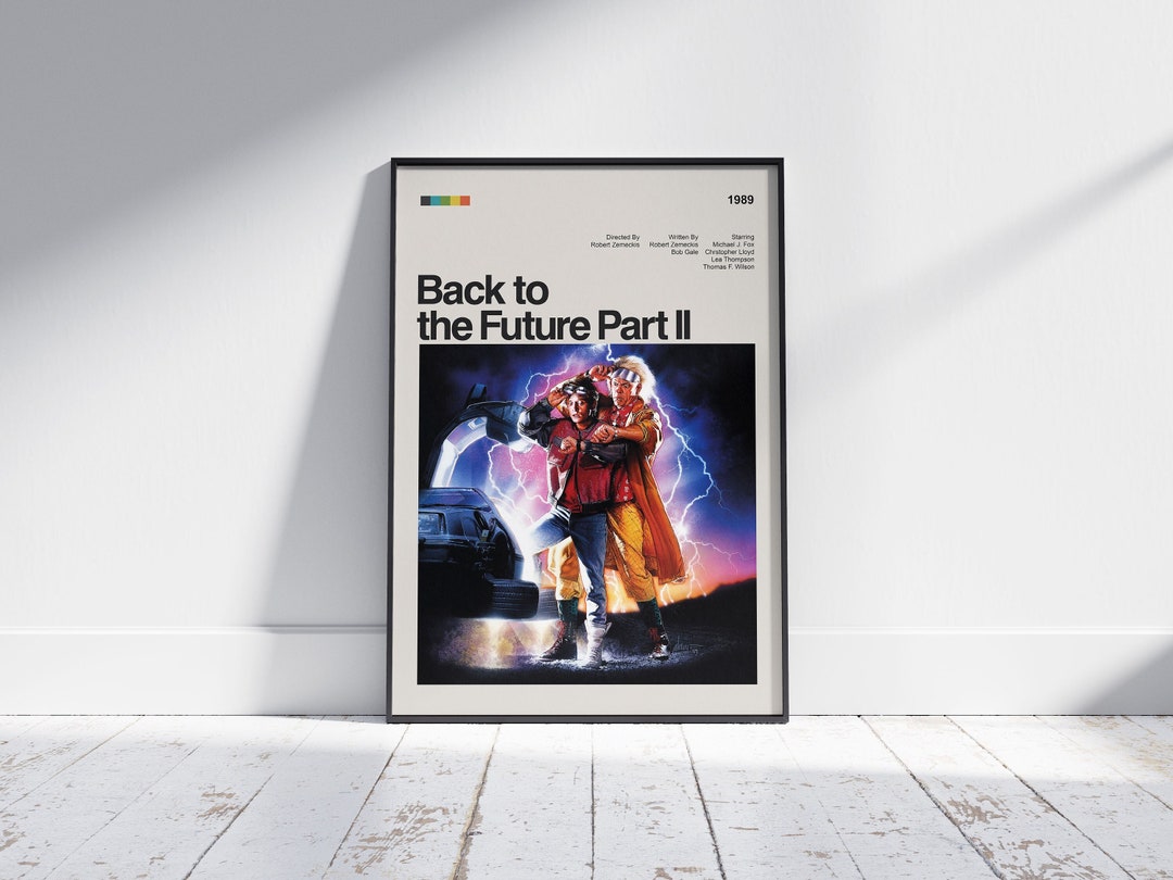 Back to the Future Poster Part 2, Modern Movie Poster Print, 80s ...