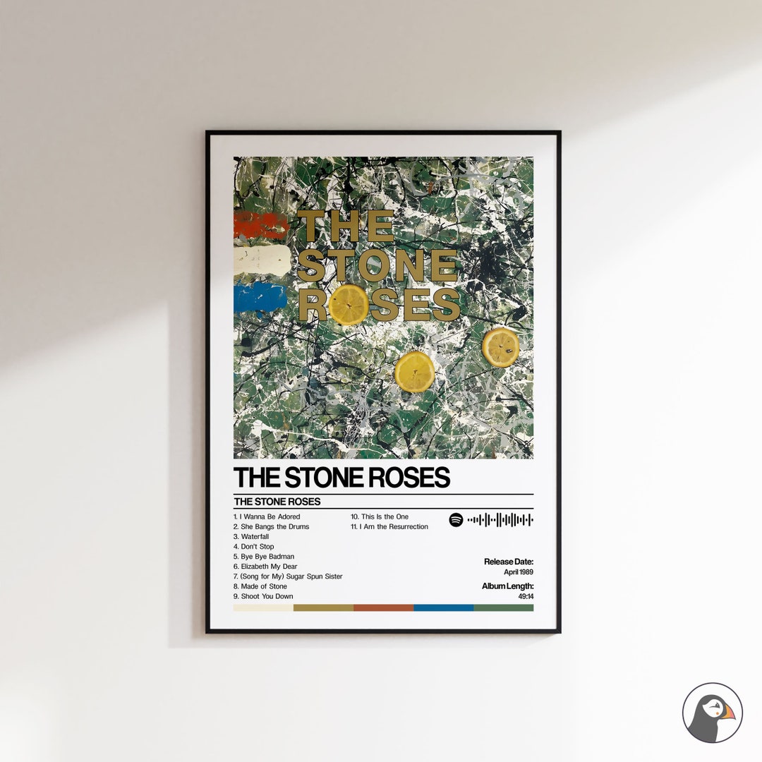 The Stone Roses Album Cover Poster Wall Art Print Art Work A5 A4 A3 A2 ...