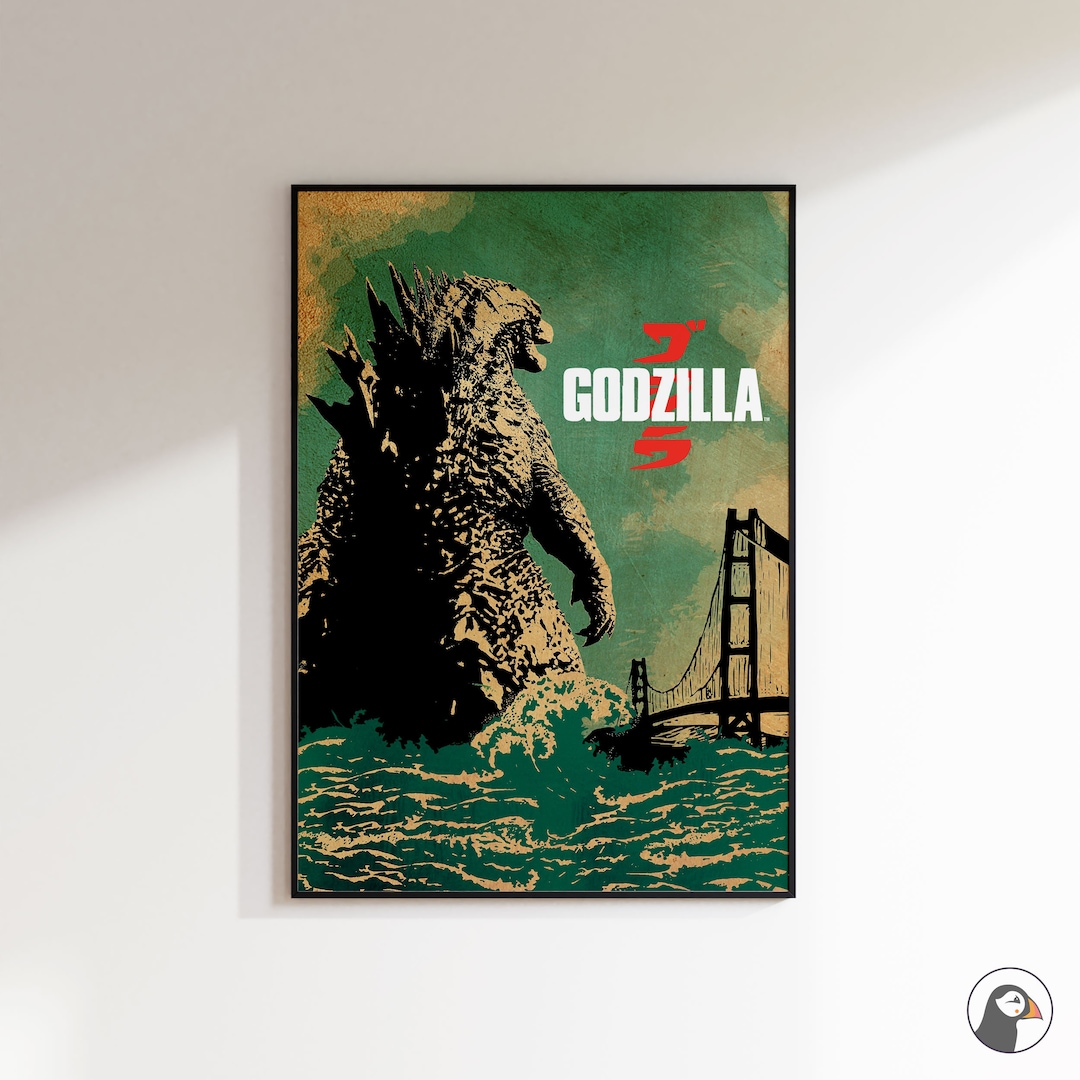 Godzilla Movie Classic TV Show Poster Print Wall Art for Bedroom ...