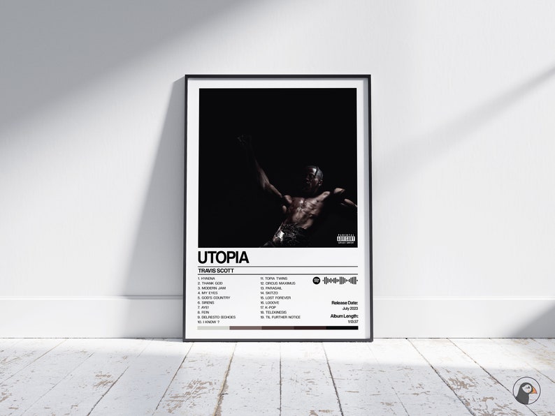 Travis Scott Utopia Album Cover Poster Wall Art Print Art Work A5 A4 A3 ...