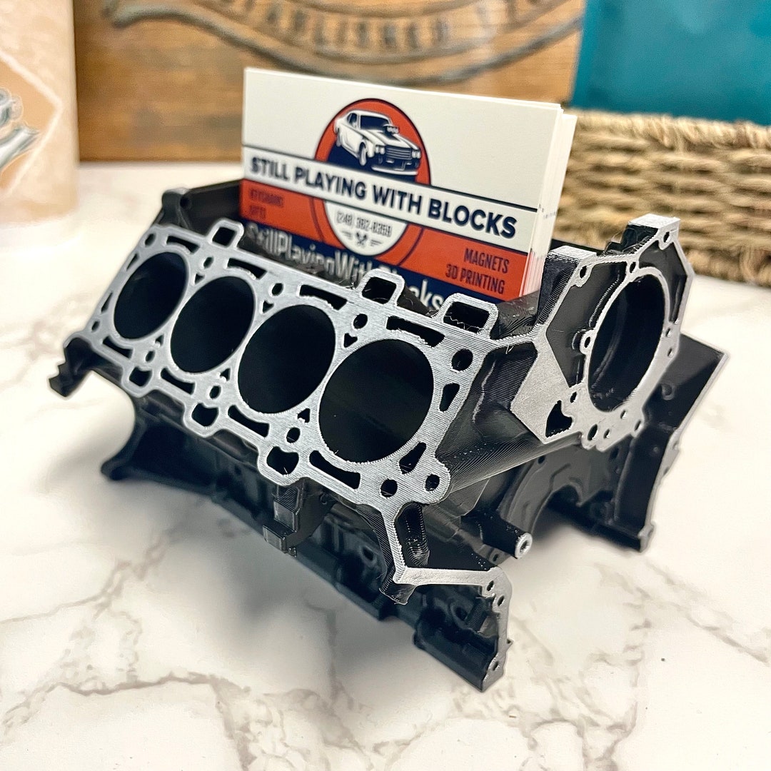 Ford Coyote V8 Pencil & Card Holder, Chrysler Engine Block, Car Guy ...