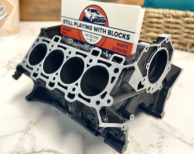 Ford Coyote V8 Pencil & Card Holder, Chrysler Engine Block, Car Guy ...
