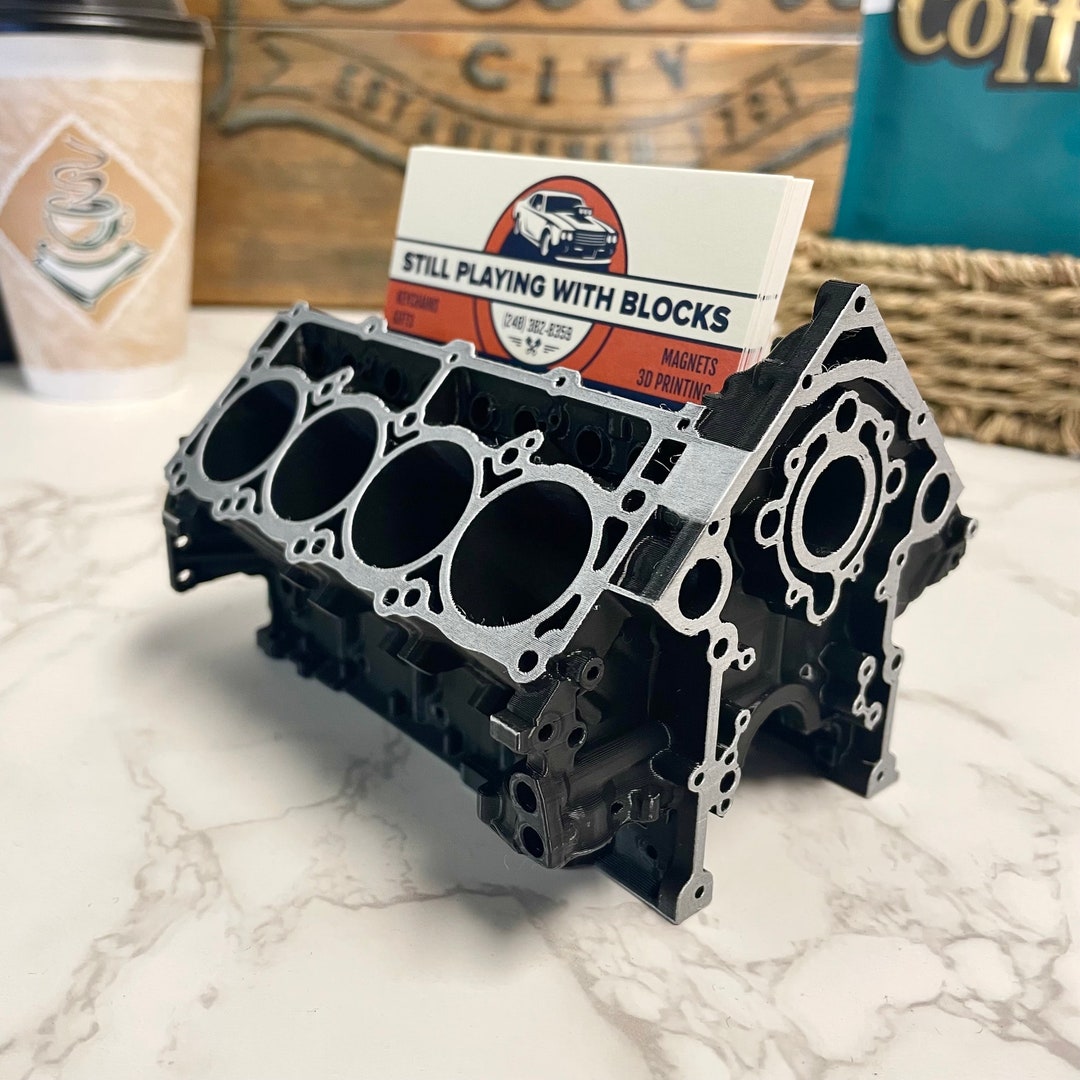 Hemi V8 Pencil & Card Holder, Chrysler Engine Block, Car Guy Gift ...
