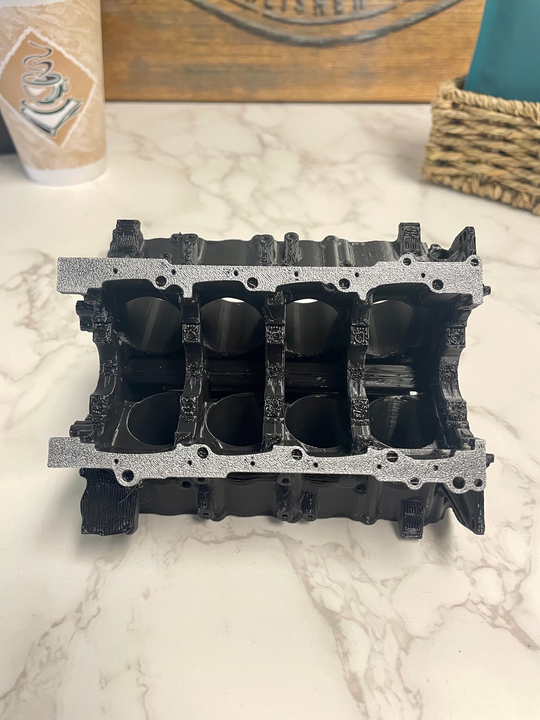 Hemi V8 Pencil & Card Holder, Chrysler Engine Block, Car Guy Gift ...