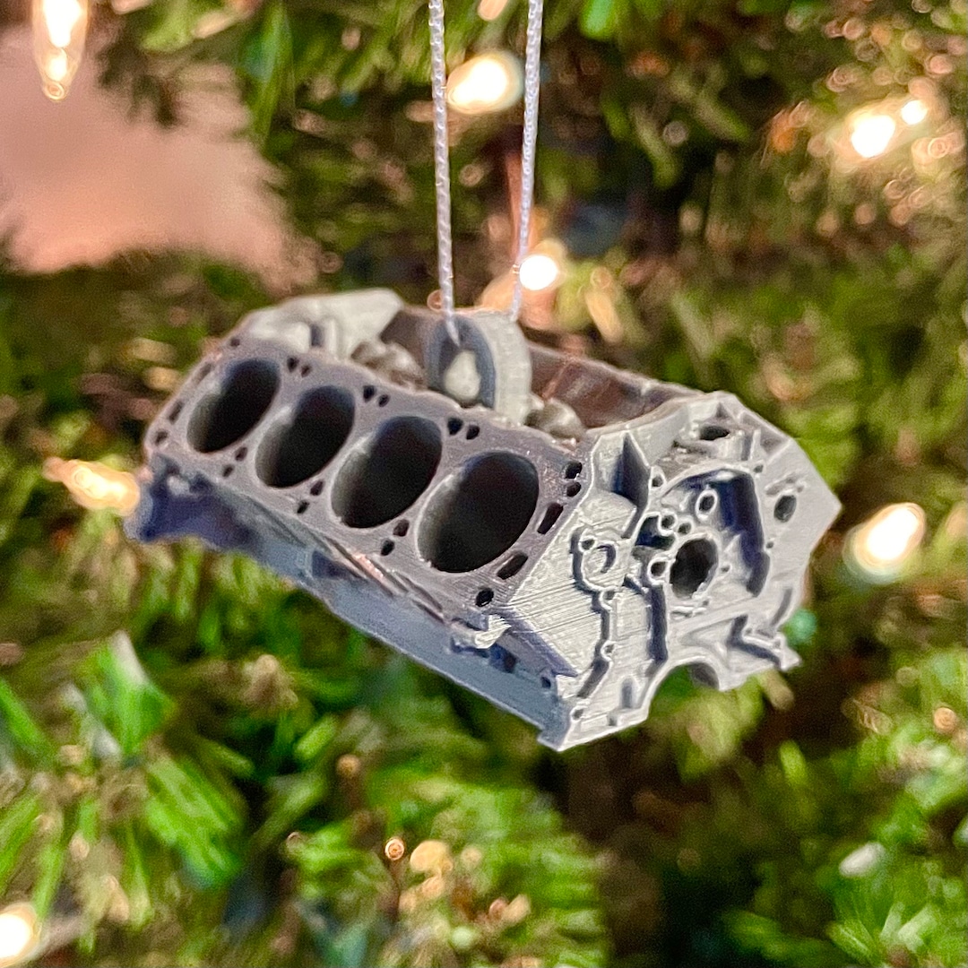 Ford Engine Block Christmas Ornament, Small Block Ford, Ford Car Guy ...