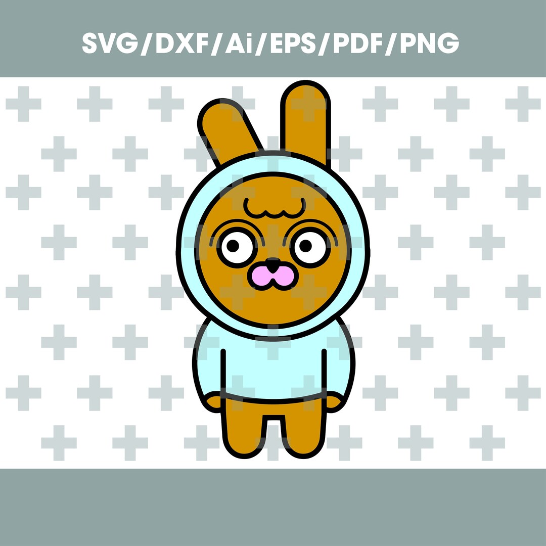 Cute Rabbit Svg Bunny Animals Instant Download Eps Png Dxf - Etsy