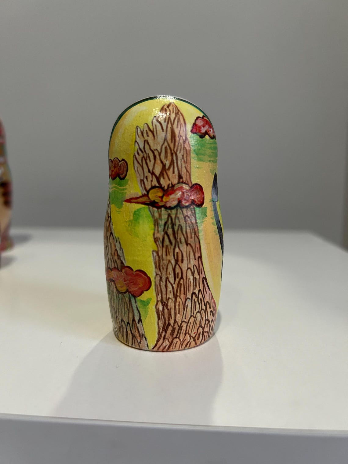 Abstract Modern Matryoshka Hand-painted Animal Nesting Doll Set ...
