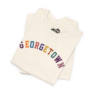 Neighborhood Nostalgia: Georgetown Letters T-shirt - Etsy