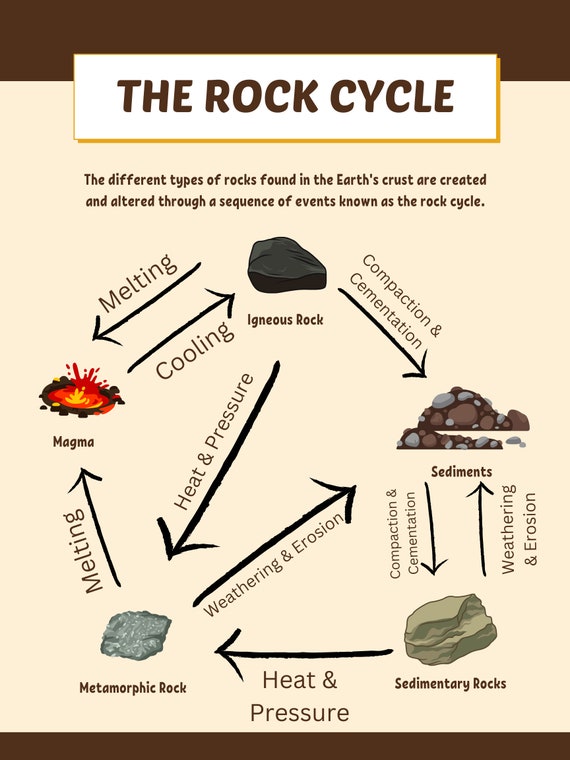 El Cartel Del Ciclo De Las Rocas Actividad Sobre El Ciclo De Las Rocas