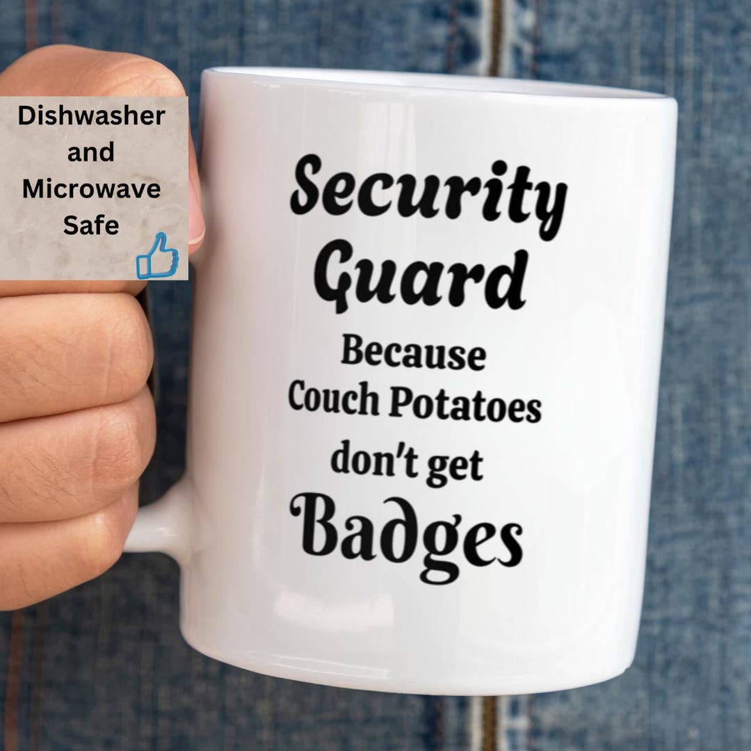Funny Security Guard Ceramic Mug: Novelty Coffee Cup Gift - Etsy