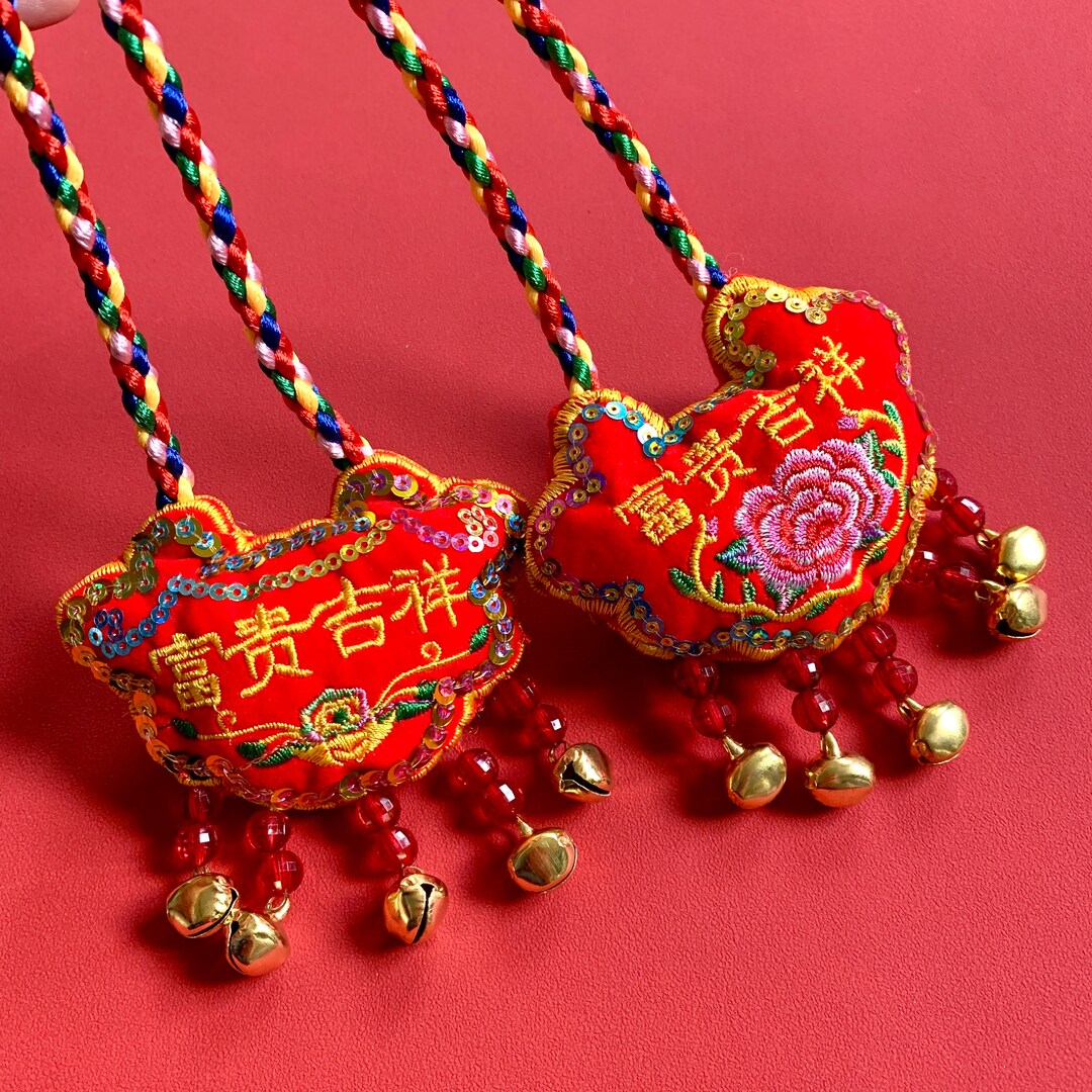 Handmade Chinese Traditional Double-sided Embroidery Long-life Lock ...