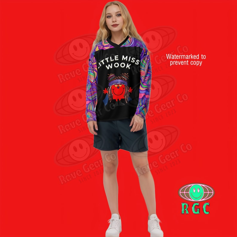 Little Miss Wook Hockey Lightweight Festival Jersey Rave Clothing ...