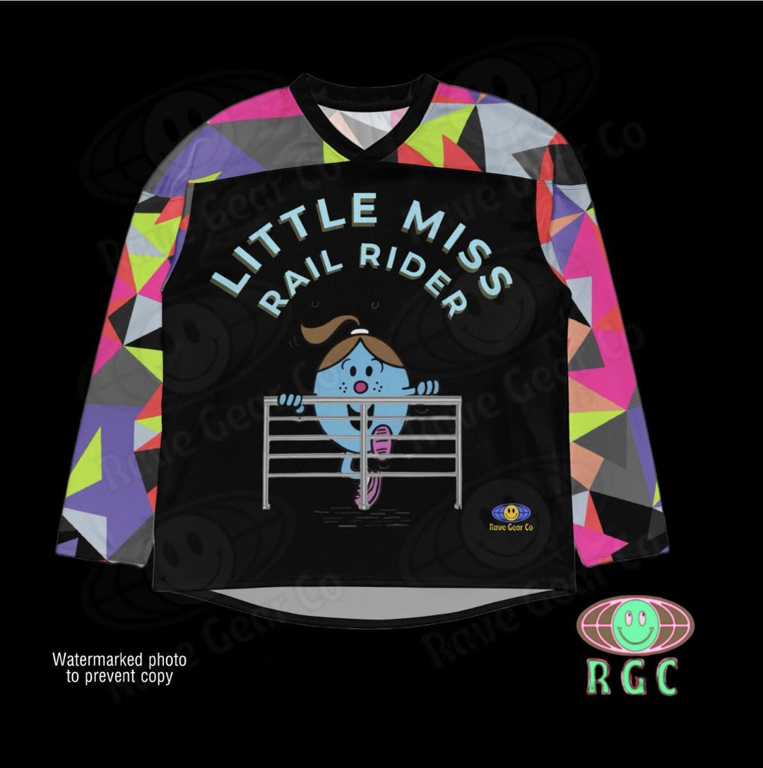 Little Miss Rail Rider Lightweight Festival Hockey Jersey – EDM Rave ...
