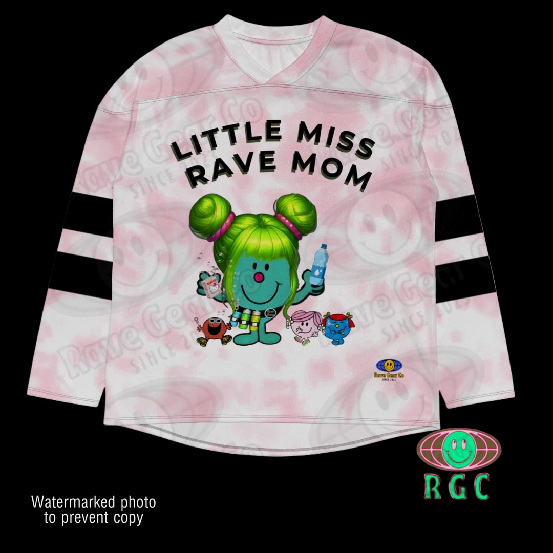 Little Miss Rave Mom Lightweight Festival Hockey Jersey Rave Clothing ...
