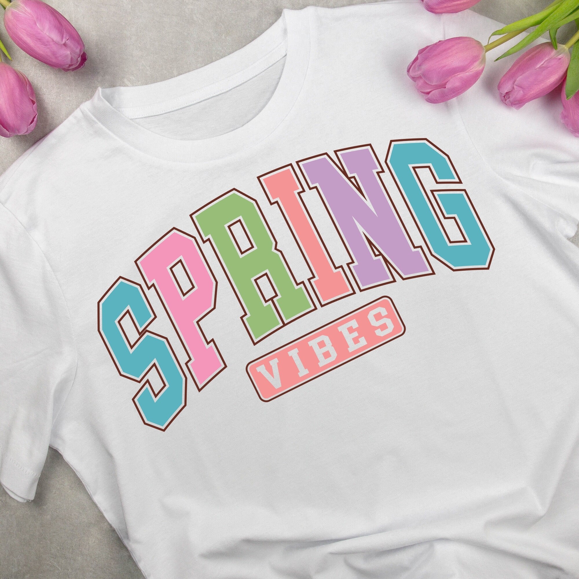 Spring Vibes Retro Png, Spring Svg, Spring Retro Png, Hello Spring Png ...