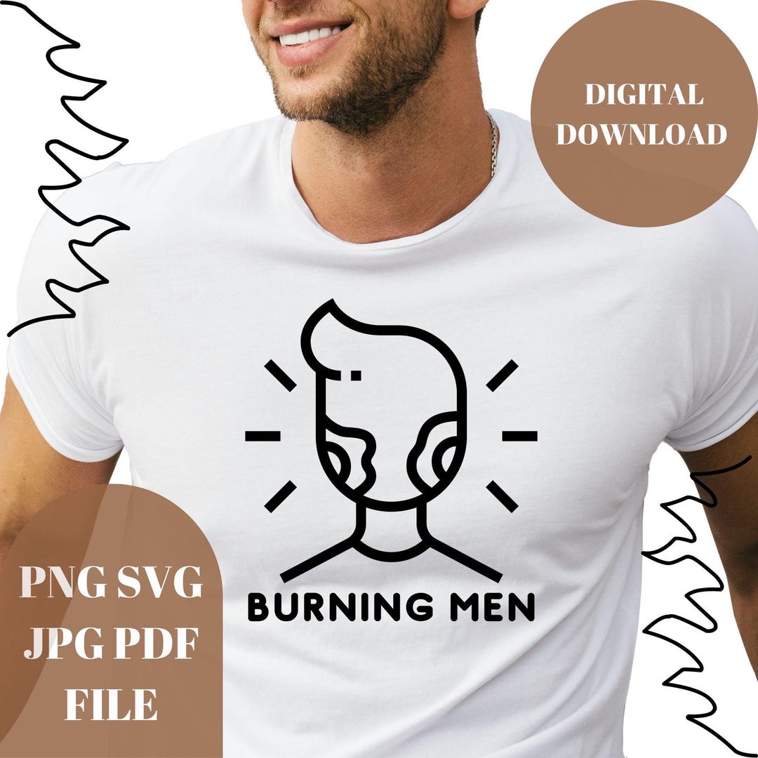 Burning Man Festival Logo Black and Red Rock City Clipart SVG PNG PDF ...