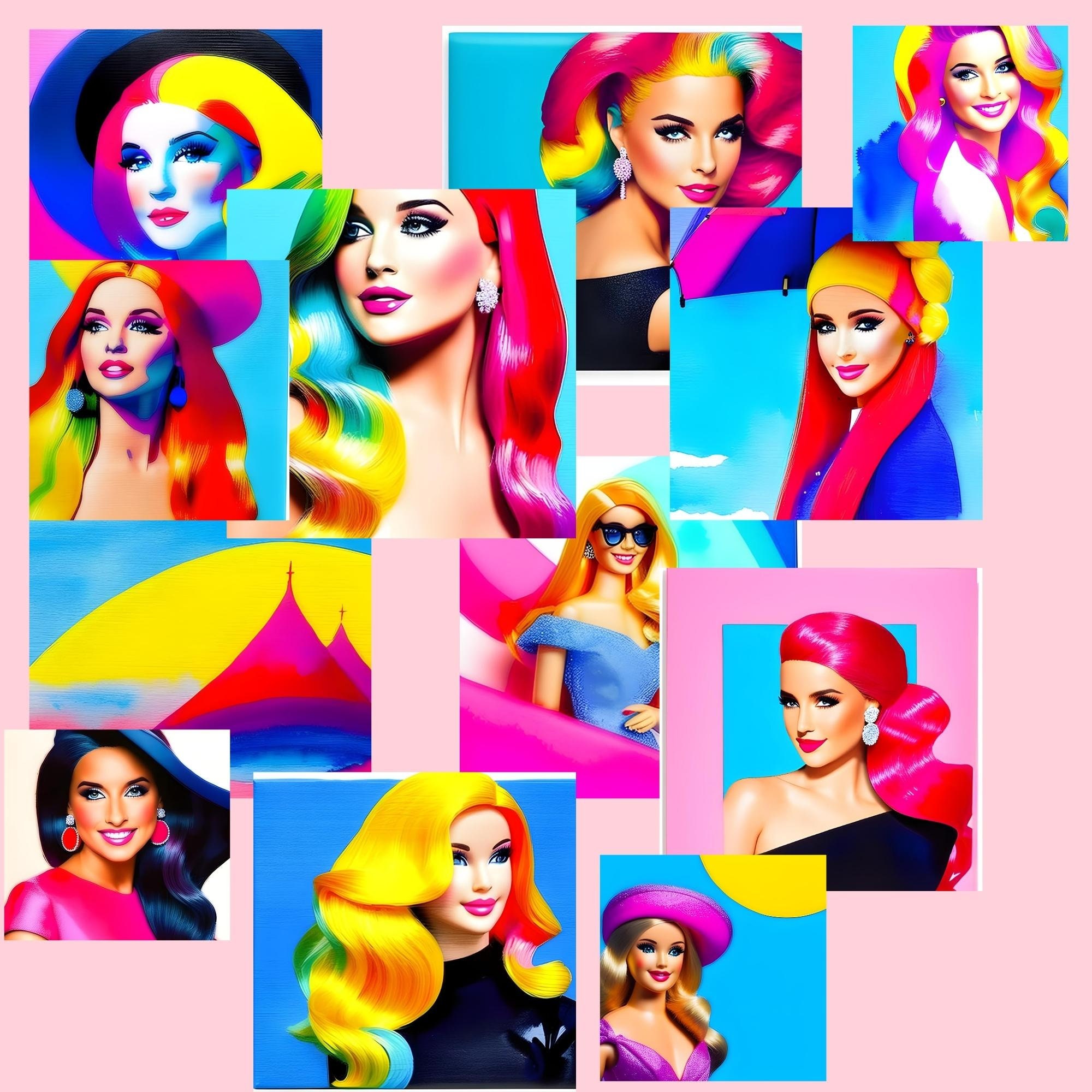 Barbie Labels PNG, SVG, PDF Downloadable File Matching Print Product - Etsy