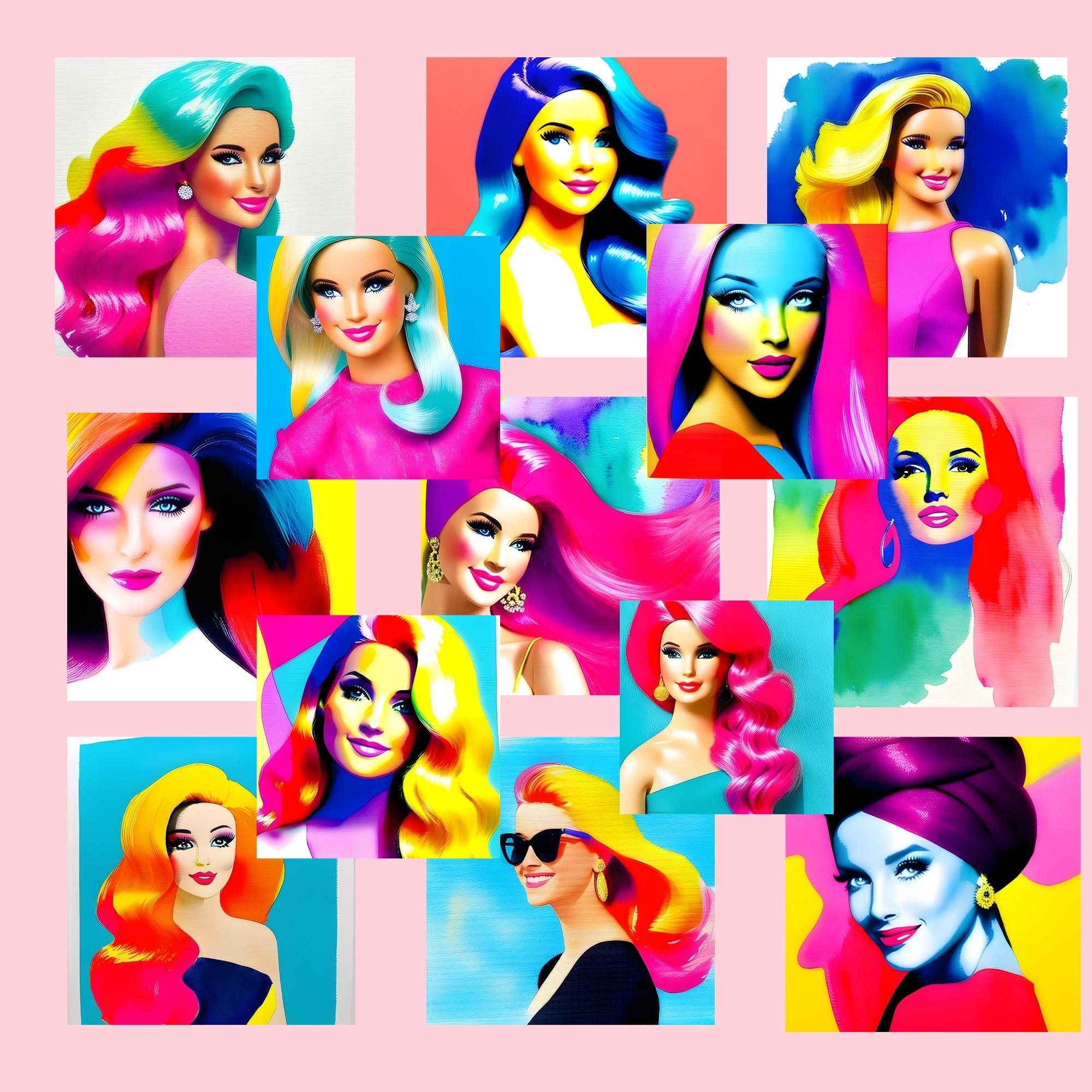 Barbie Labels PNG, SVG, PDF Downloadable File Matching Print Product - Etsy