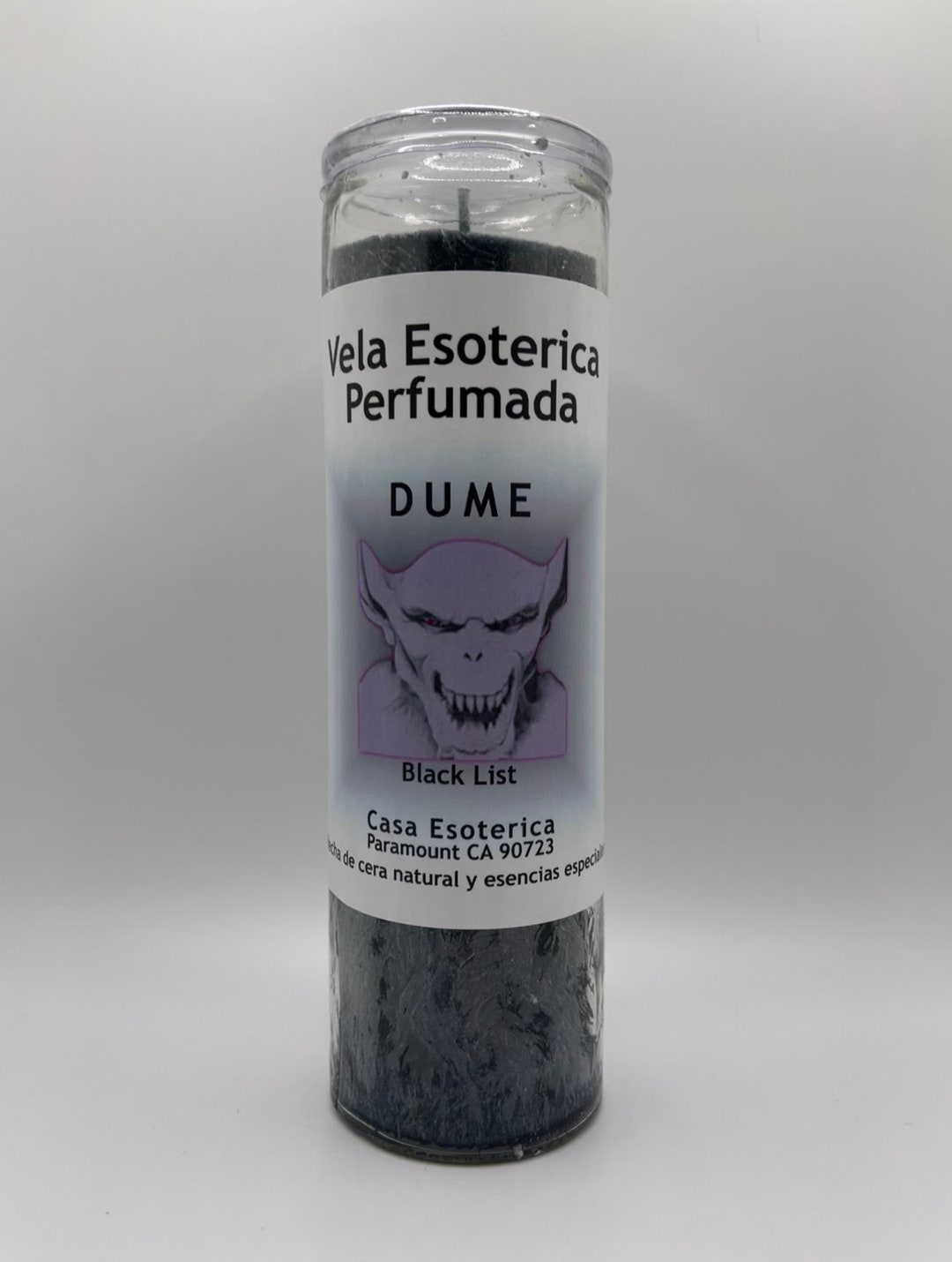 Black List Candle/vela Dume - Etsy