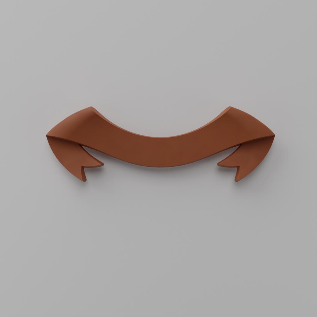 Stylized 3D Banner Relief – STL & OBJ File for CNC and 3D Printing ...