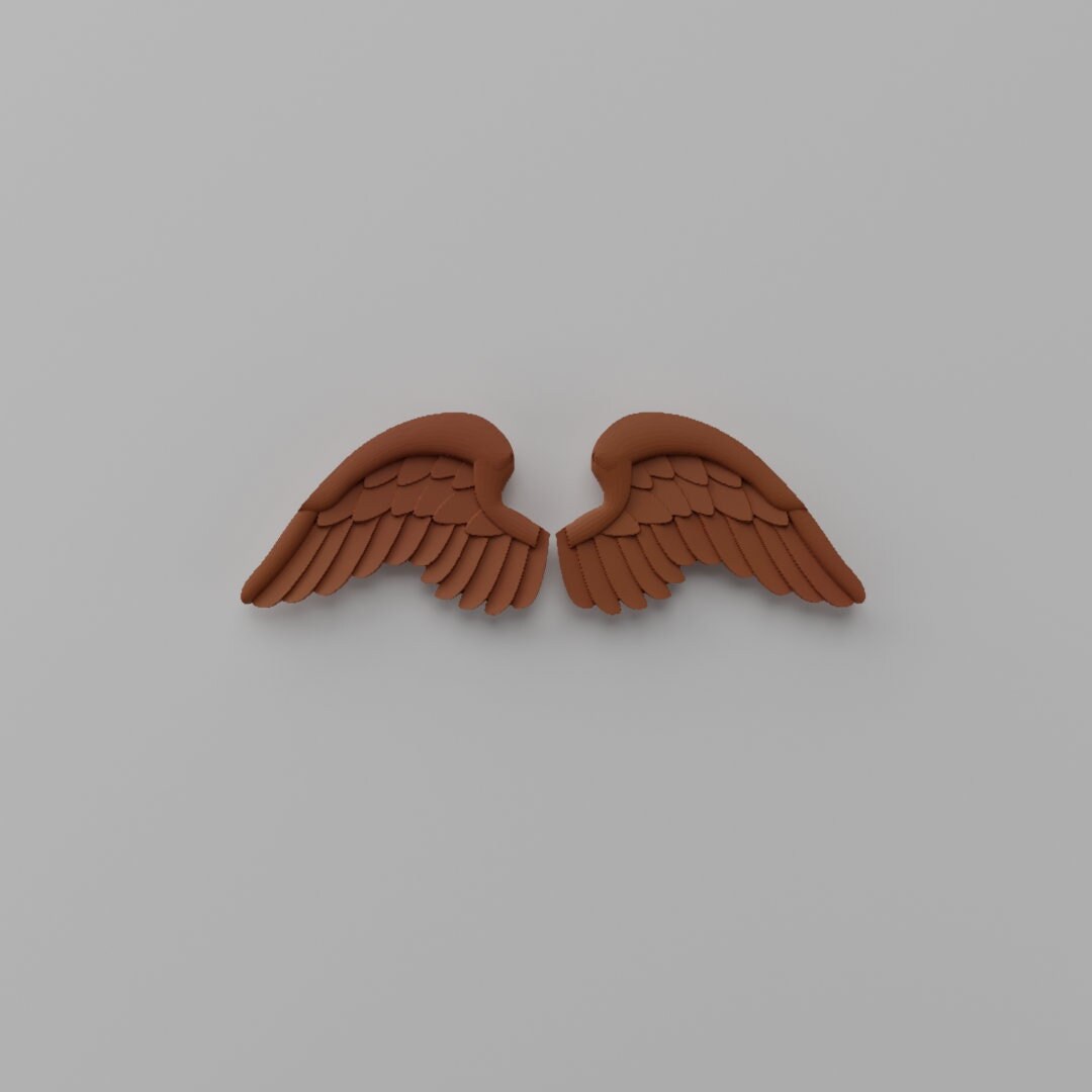 Angel Wings Relief – STL & OBJ File for CNC and 3D Printing. High ...