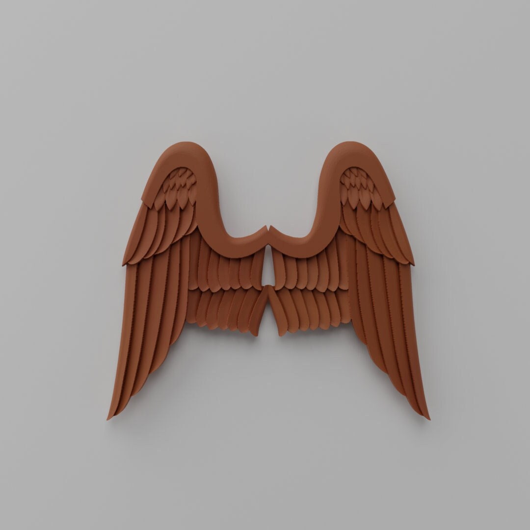 Wings STL CNC Angel for CNC Milling Stl Eagle 3D Wing 3D Model Wing ...