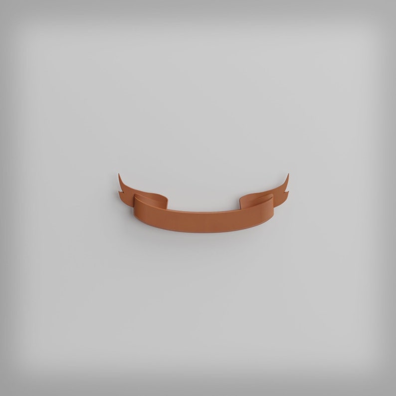 Stylized Banner STL CNC Banner for CNC Milling Stl Banner 3D Banner 3D ...