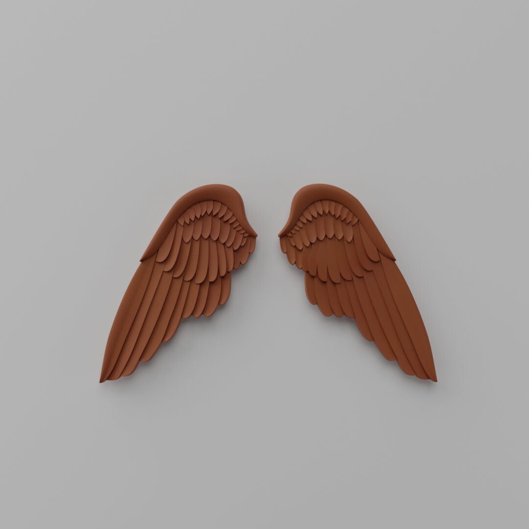 Created With Artcam Carvco. Angel Wings Relief – STL & OBJ File for CNC ...