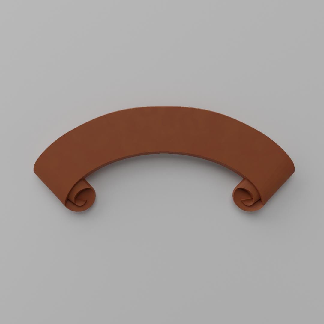 Stylized 3D Banner Relief – STL & OBJ File for CNC and 3D Printing ...