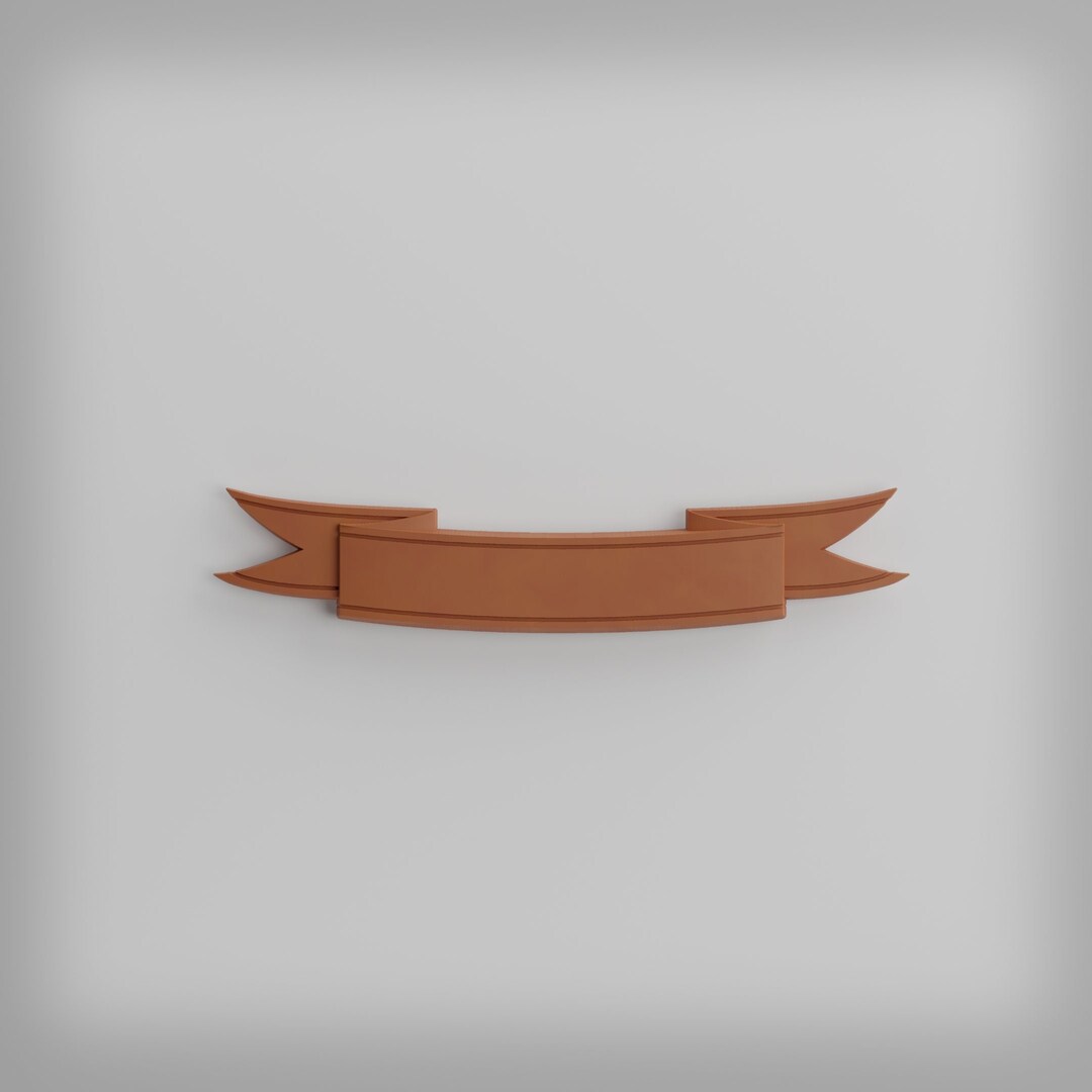 Stylized 3D Banner Relief – STL & OBJ File for CNC and 3D Printing ...