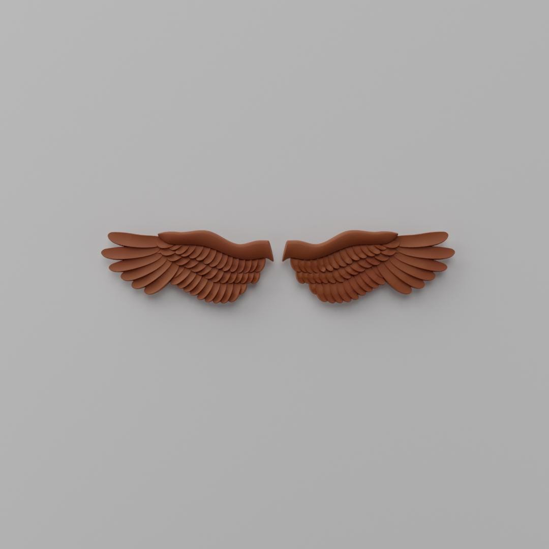 Created With Artcam Carvco. Angel Wings Relief – STL & OBJ File for CNC ...