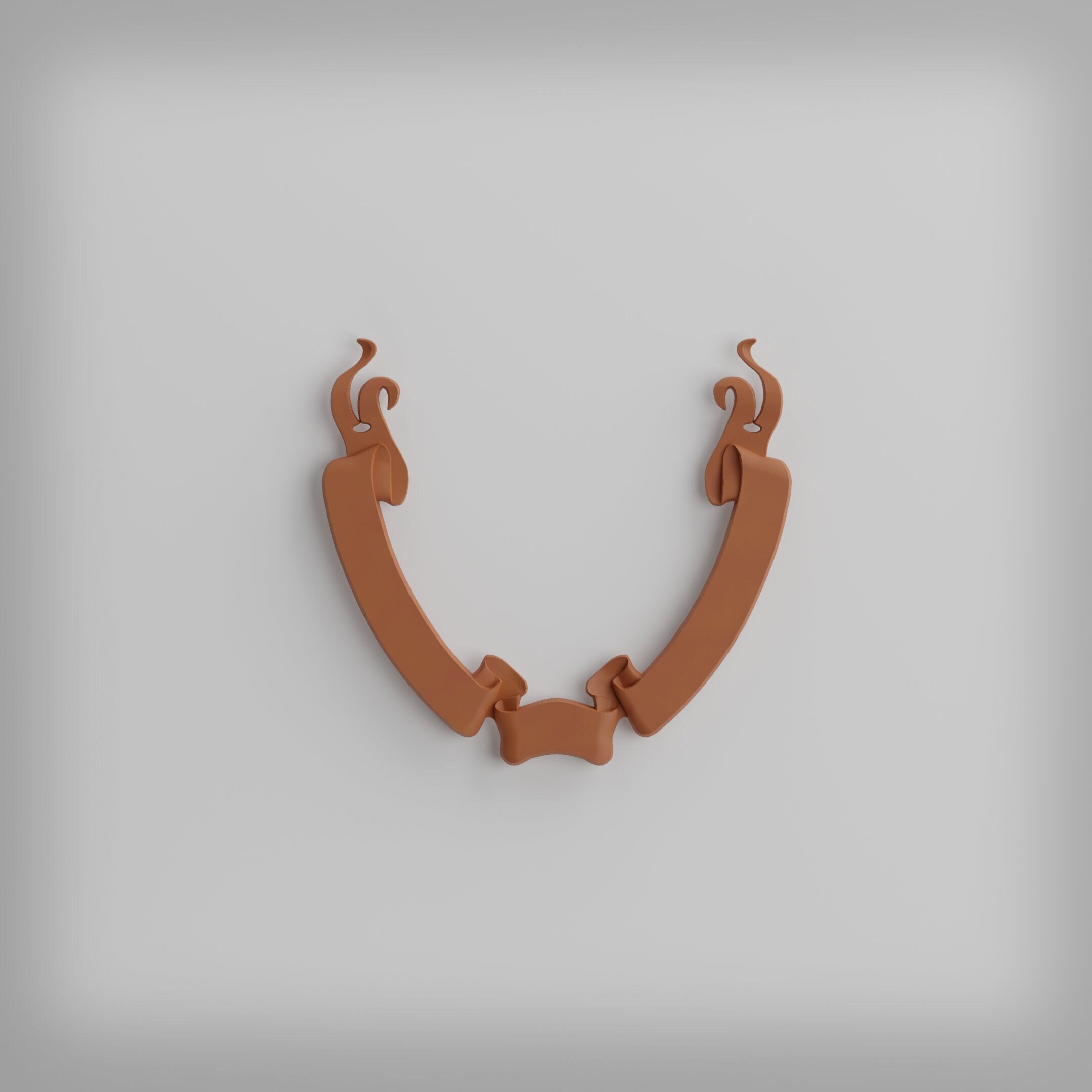 Stylized Banner STL CNC Banner for CNC Milling Stl Banner 3D Banner 3D ...