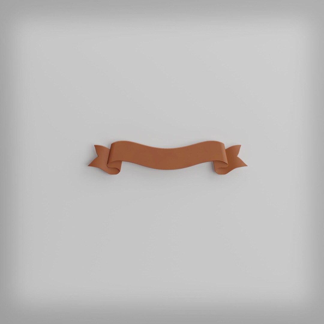 Stylized Banner STL CNC Banner for CNC Milling Stl Banner 3D Banner 3D ...