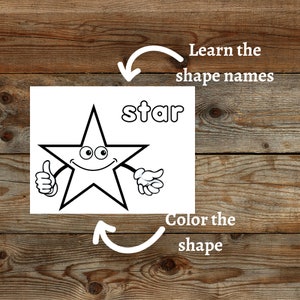 Basic Shapes Coloring Pages, 10 Coloring Sheets to Color and Learn ...