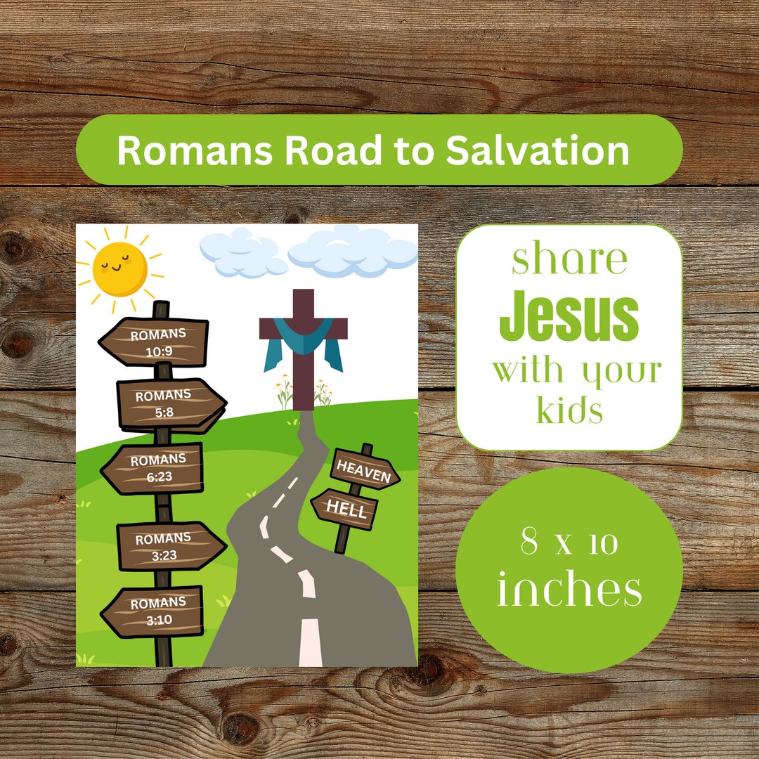 Romans Road Ro Salvation for Kids - Etsy