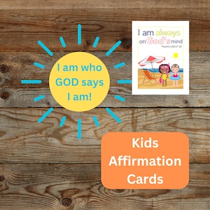 Biblical Affirmations for Kids Bible Affirmation Cards to Color ...