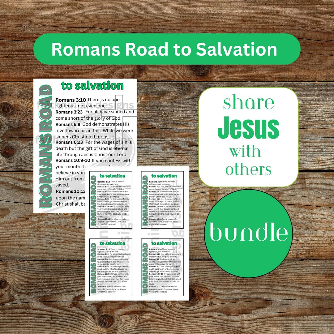 Romans Road to Salvation Bundle - Etsy