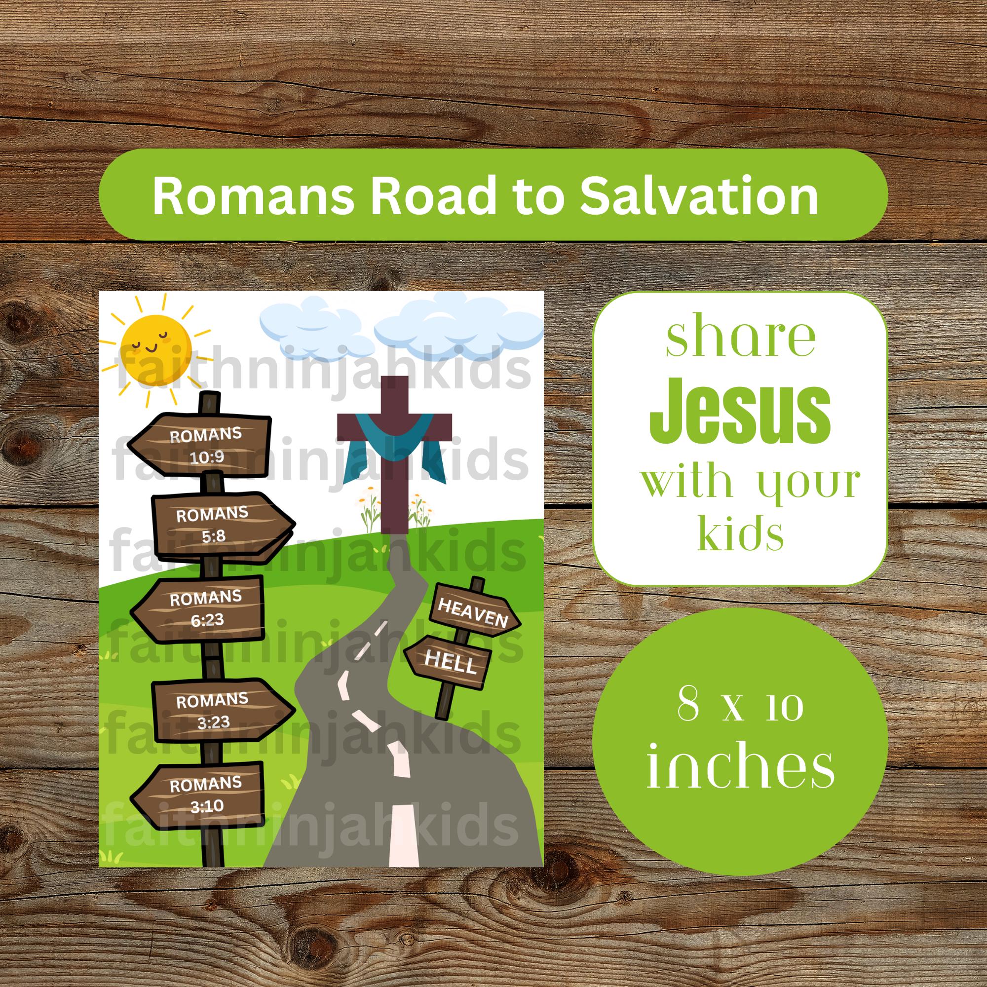 Romans Road Ro Salvation for Kids - Etsy