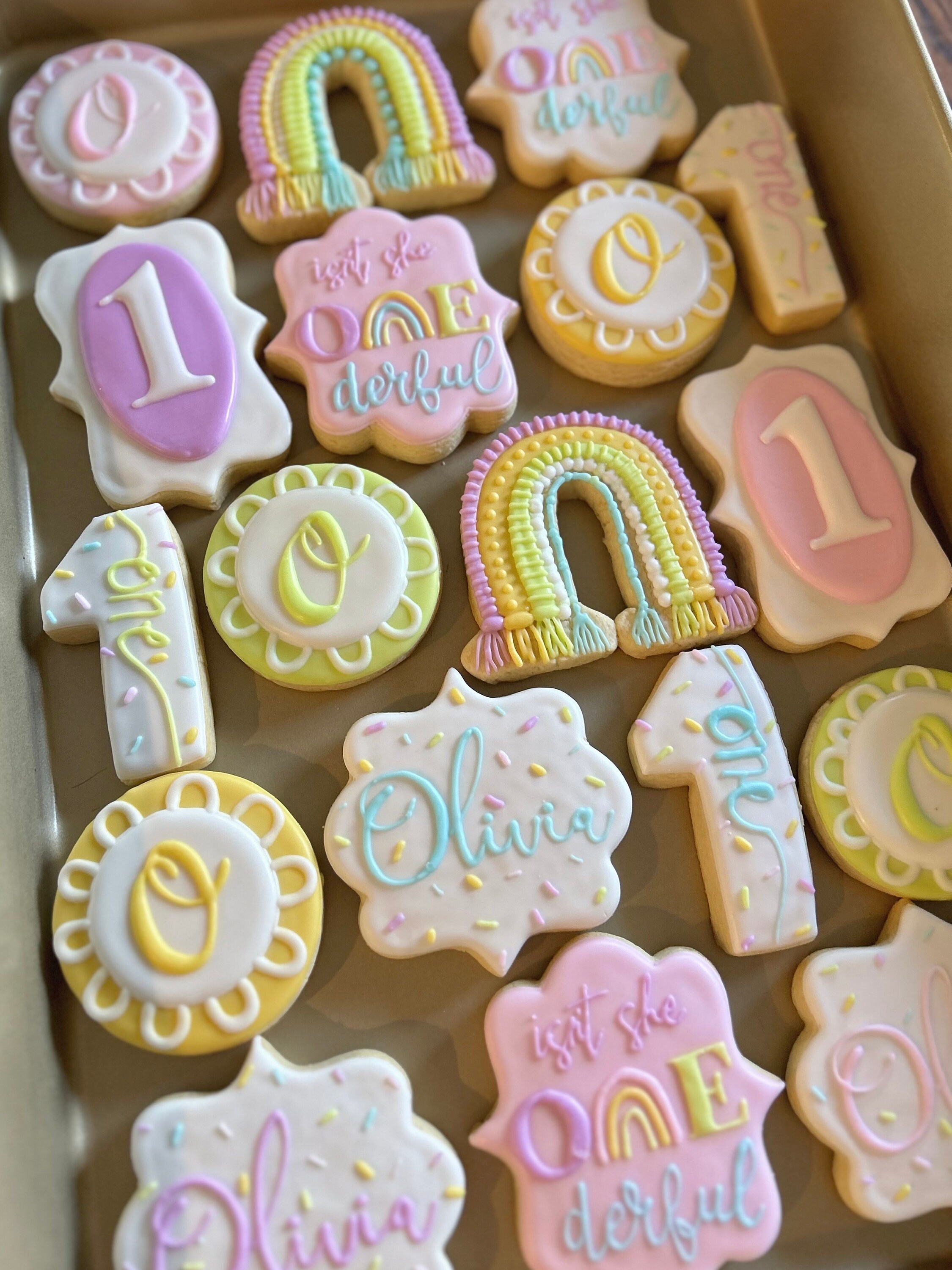 Ist She Onederful 1st Birthday Cookies 1 Dozen - Etsy