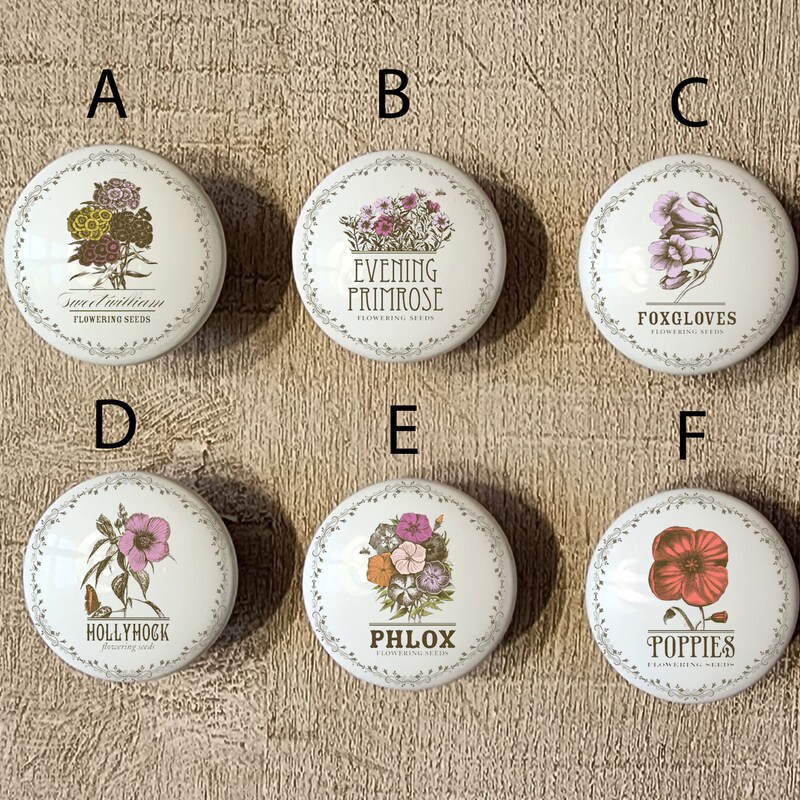 Floral Knobs - Etsy